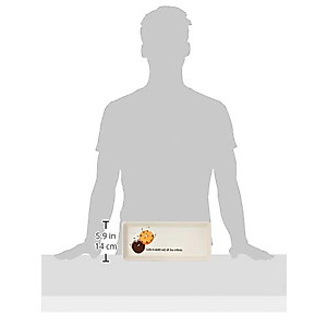 Pavilion Gift Company Pavilion-Life Is Short Eat 12.25 Inch Ceramic Cookie Serving Tray , White