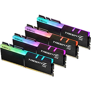 G.SKILL Trident Z RGB Series (Intel XMP) DDR4 RAM 128GB (4x32GB) 3600MT/s CL18-22-22-42 1.35V Desktop Computer Memory UDIMM (F4-3600C18Q-128GTZR)