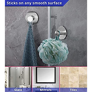 Hook for Kitchen Bedroom Bathroom ,Sticky Hooks,Bath Wall Hooks for Hanging, Adhesive Towel Hook Stainless Steel Adhesive Wall Hooks,Can Hang Clothes,Kitchenware,Hat,4-Packs