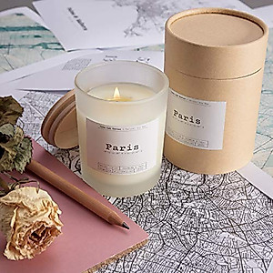 Lumaland Scented Jar Candle - New York City Memories - 100% Vegan Soy Wax - Burns 25 Hours - Sustainable, Vegan, Stylish Home Fragrance Candle - Spiced Fruit Fragrance