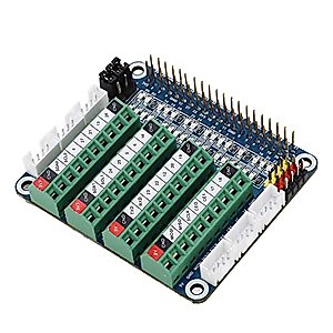 Sensor Expansion Board, Compact Size Development Board LED GPIO IO Port Standard Hole Terminal Block Excellent PCB for 4B 3B CM4
