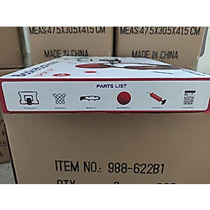 QDRAGON Mini Basketball Hoop with Scoreboard, Over The Door Basketball Hoop Indoor, with 3 Balls/Inflator/Breakaway Rim, Basketball Toy Gifts for Kids/Adults/Boys/Girls, Red