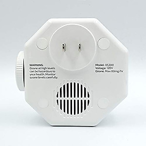 OdorStop OS300-4 Mini Ozone Generator Air Purifier Ionizer for Deodorizing and Purifying Small Areas, Pack of 4