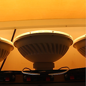 BAOMING Par56 LED Bulb Dimmable 28W Soft Warm White (2700~3000K) 120V GX16D Base, 120° Wide Flood Light, Replacement 300W MFL Par56 Halogen Light