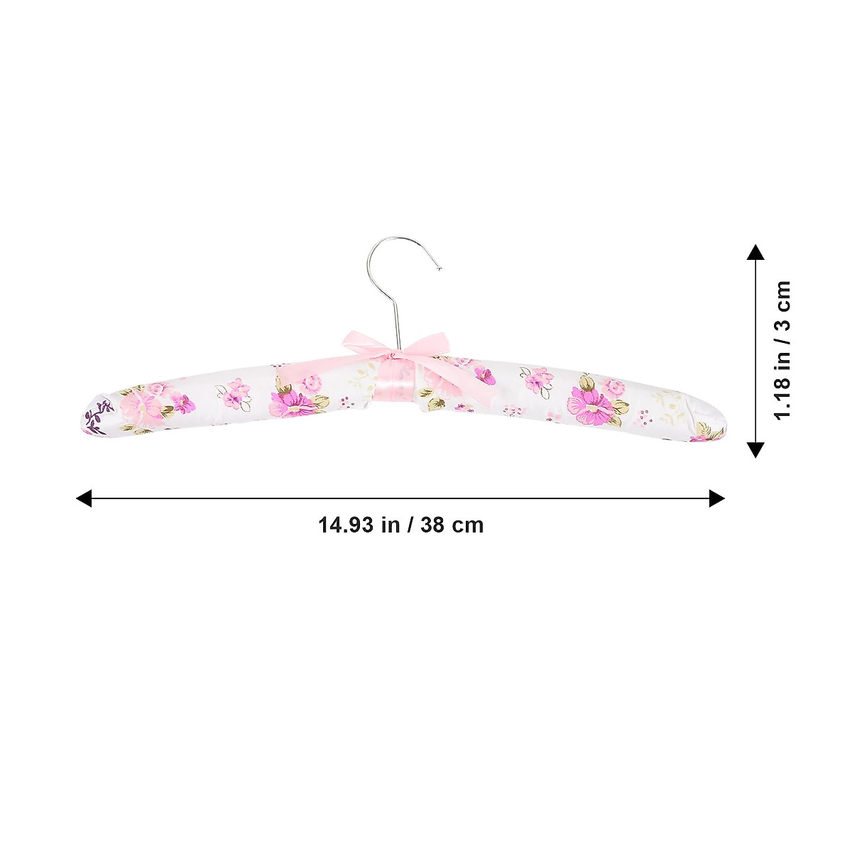 VILLCASE 5pcs Garment Hanger, Heavy Duty Cloth Padded Hanger Decorative Dress Hanger Supply for Women Clothes, Sweaters, Dresses, Weddings