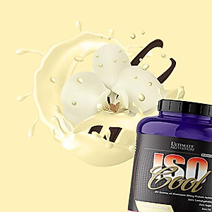Ultimate Nutrition ISO Cool Whey Isolate Protein Powder - Keto Friendly - Sugar, Carb and Fat-Free - 23 Grams of Protein Per Serving, Vanilla, 2 Pounds