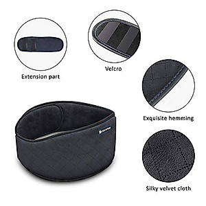 Comfier Heating Pad for Back Pain - Heat Belly Wrap Belt with Vibration Massage, Fast Heating Pads with Auto Shut Off, for Lumbar, Abdominal, Leg Cramps Arthritic Pain Relief, Gifts for Men Dad