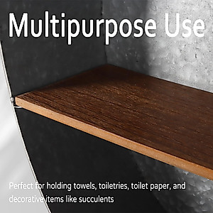 Oakrain Galvanized Wash Tub with Shelves | Towel Racks for Bathroom | Bathroom Wall Shelves | Farmhouse Rustic Bathroom Decor | 2 Tier Wall Towel Holder with Wood Shelf | Galvanized Shelf Wall