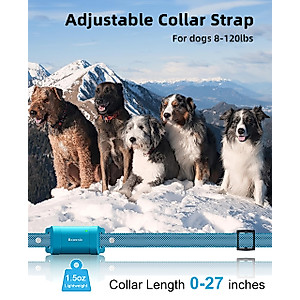 Bousnic Dog Shock Collar with Remote - [New Edition] 4000FT Dog Training Collar for Large Medium Small Dogs (8-120lbs) Waterproof E Collar with Beep, Vibration, Safe Shock