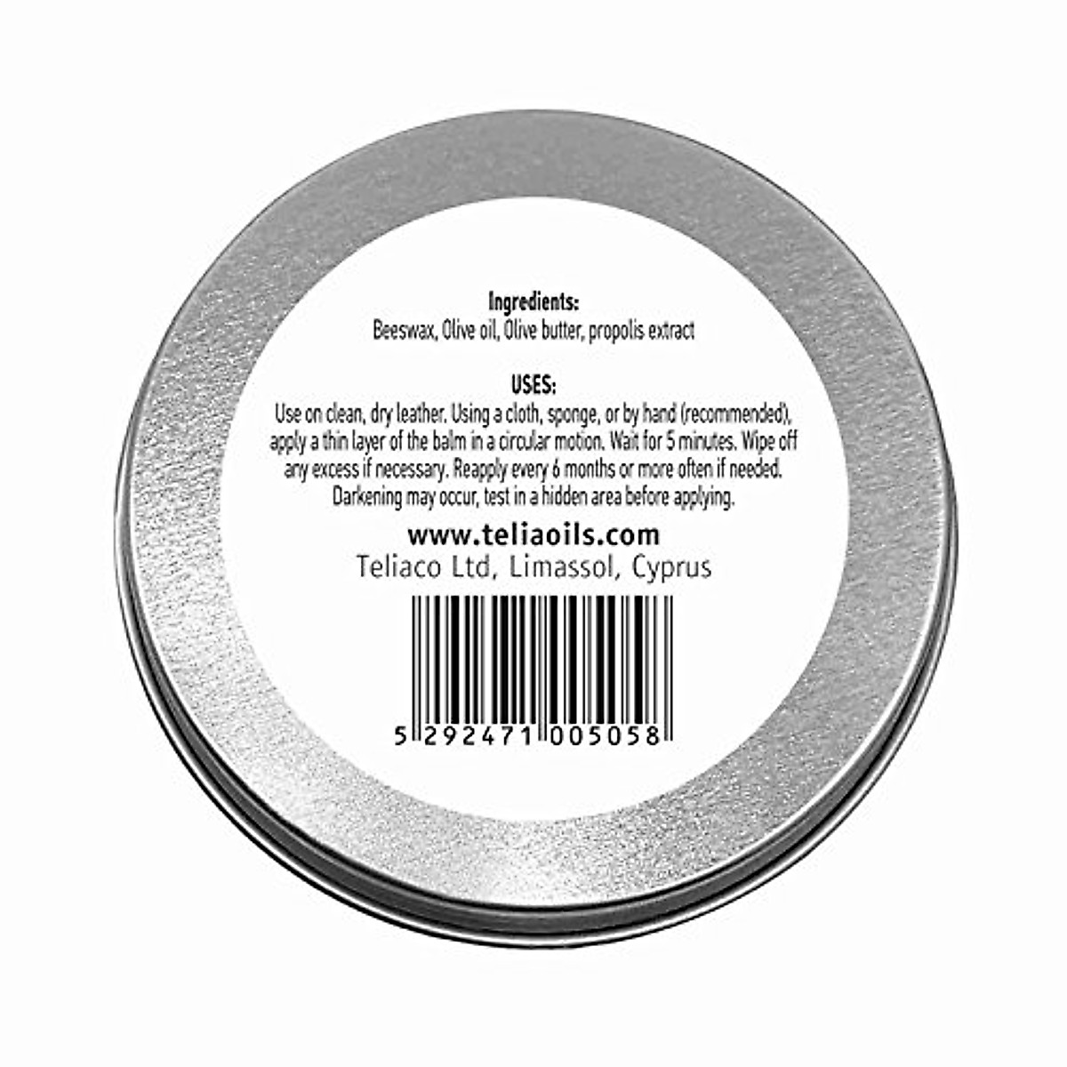 Teliaoils Leather Conditioner - Natural Clear Leather Repair Care Balm for Any Kind- Waterproofing Leather Salve Restorer, Softener & Protector - for Upholstery, Furniture, Shoes, Sofa & More