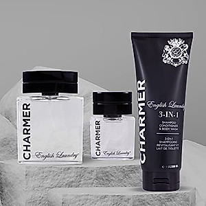 Charmer by English Laundry Eau de Parfum for Men 3 Piece Gift Set, 3.4 fl. oz.
