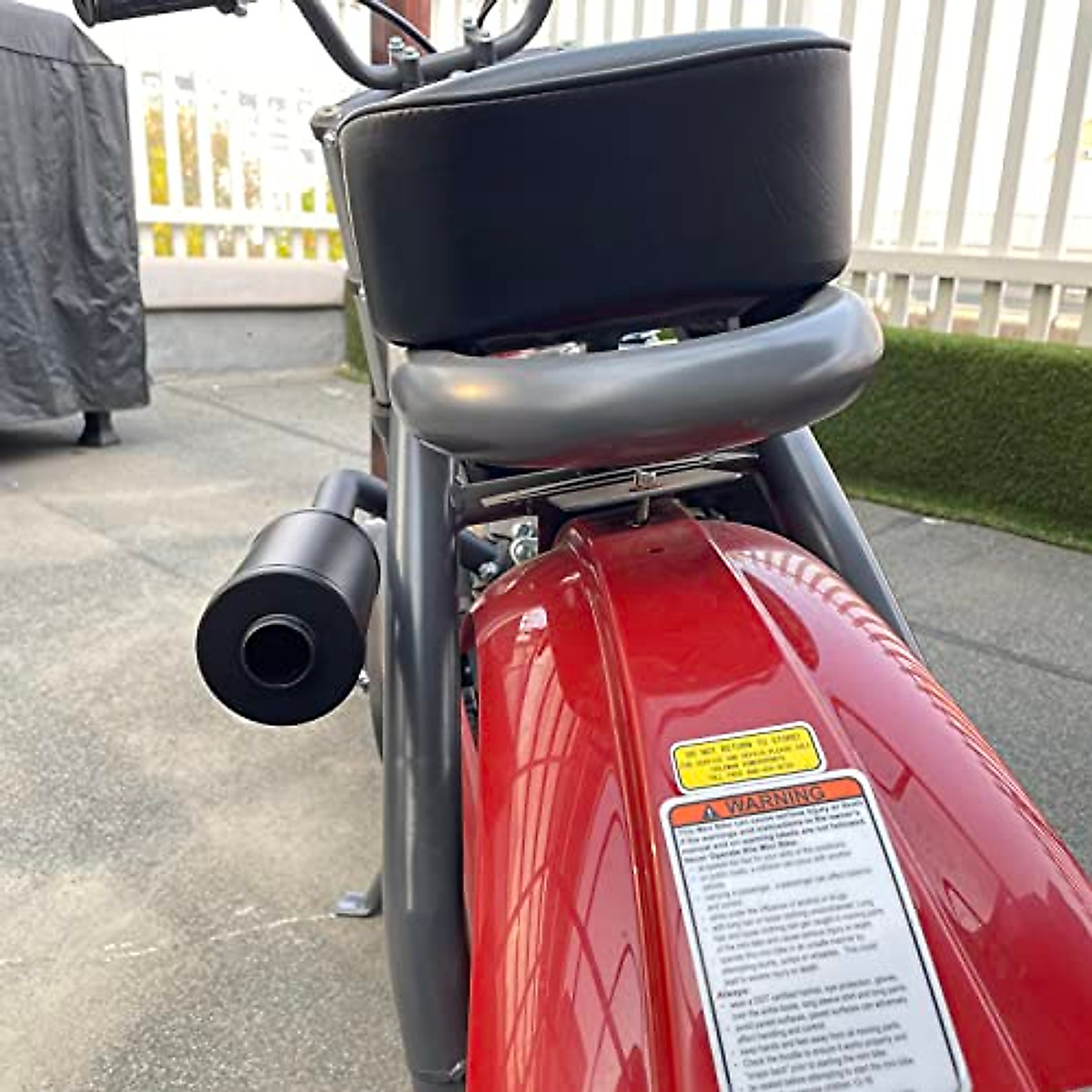 Exhaust with Muffler For Coleman Powersports CT200U BT200X KT196 RB200 MB200,For Predator 212cc 196cc/6.5HP Go Kart and Gas Mini Bike Black