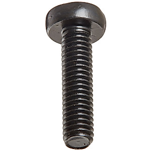 Small Parts M416D7985AB Steel Pan Head Machine Screw, Black Oxide Finish, Meets DIN 7985, #2 Phillips Drive, M4-0.7 Thread Size, 16 mm Length, Fully Threaded, Import (Pack of 100)