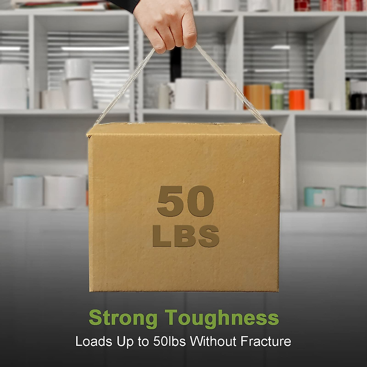 Anylabel Clear Packing Tape, 1.88" x 54.6 Yards, 6 Rolls, 3" Core, for Moving, Sealing, Packaging, Shipping, Storage, Packaging Tape Refills for Dispenser