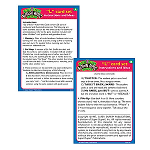 Super Duper Publications | Say and Do® Action Articulation L Sounds Fun Deck | Vocabulary and Language Development Flash Cards | Educational Learning Materials for Children