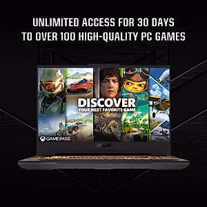 ASUS TUF Gaming F15 15.6-inch 144Hz Gaming Laptop, Intel Core i5-10300H, GeForce GTX 1650, 8GB DDR4 RAM, 512GB PCIe SSD, Wi-Fi 6, Windows 11 Home, FX506LH-AS51 (Renewed)