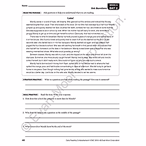 Evan-Moor Daily Reading Comprehension, Grade 8 - Homeschooling & Classroom Resource Workbook, Reproducible Worksheets, Teaching Edition, Fiction and Nonfiction, Lesson Plans, Test Prep