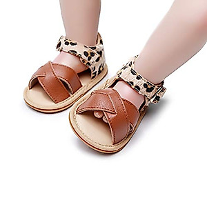 Baby Girls Sandals Rubber Sole Non-Slip Summer Outdoor Toddler Flat Shoes Infant Cute Little Kids First Walker Shoes