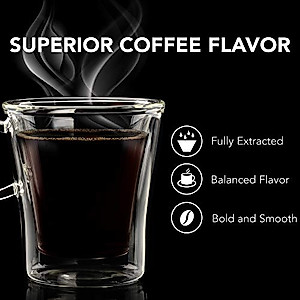 VINCI RDT 12 Cup Coffee Maker, with Patented Spinning Spray Head Technology, Bloom Setting, Brew to Pause, Stainless Steel Fully Programmable Electric Coffee Maker