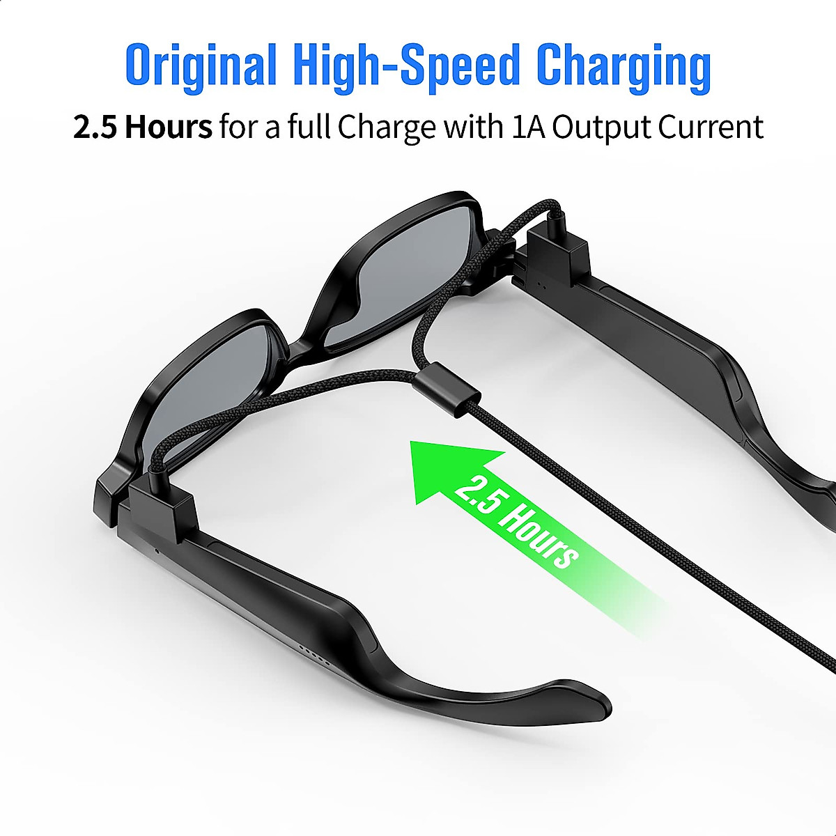 Soarking Replacement Charger 5 Feet Cable Compatible with Razer Anzu Smart Glasses Frames