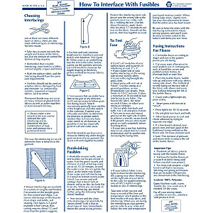 Superpunch Touch O’Gold II Interlining/Interfacing, HTC1850-2 Fusible Woven Iron On Interface Lightweight for Fine, Delicate Fabrics - 20''Wide, 100% Polyester, Sold in 2 Yard Package, (Black)