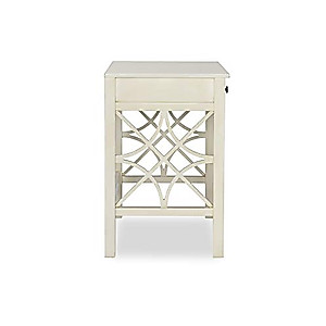 Linon Desk, Antique White, 38 x 20 x 30