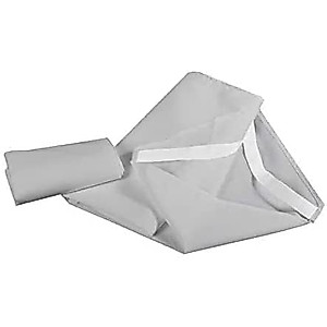 Preschool Cot Sheets Toddler Daycare/Pre-School Cot Sheet Corner Elastic Loops Cot Bed Fitted Sheet/Children's Naptime Cot Sheet- Light Grey Solid- 23" W X 47" L - Pack of 8