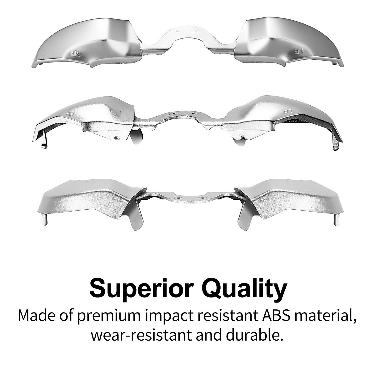 Ortikar 2019 Upgraded Bumpers Replacement LB RB Triggers Buttons Parts - Fit Like Original with T6 T8 Screwdriver Repair Kit Compatible for Xbox One Elite Controller