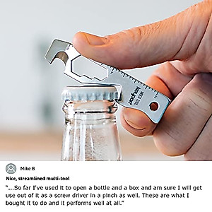 Keyport MOCA 10-in-1 Keychain Multitool | EDC Multi Tool - Prybar, Bottle Opener, Screwdriver, Box Opener, Cord Cutter & More | TSA Friendly Key Tool | Stainless Steel | Keyport Pivot Compatible
