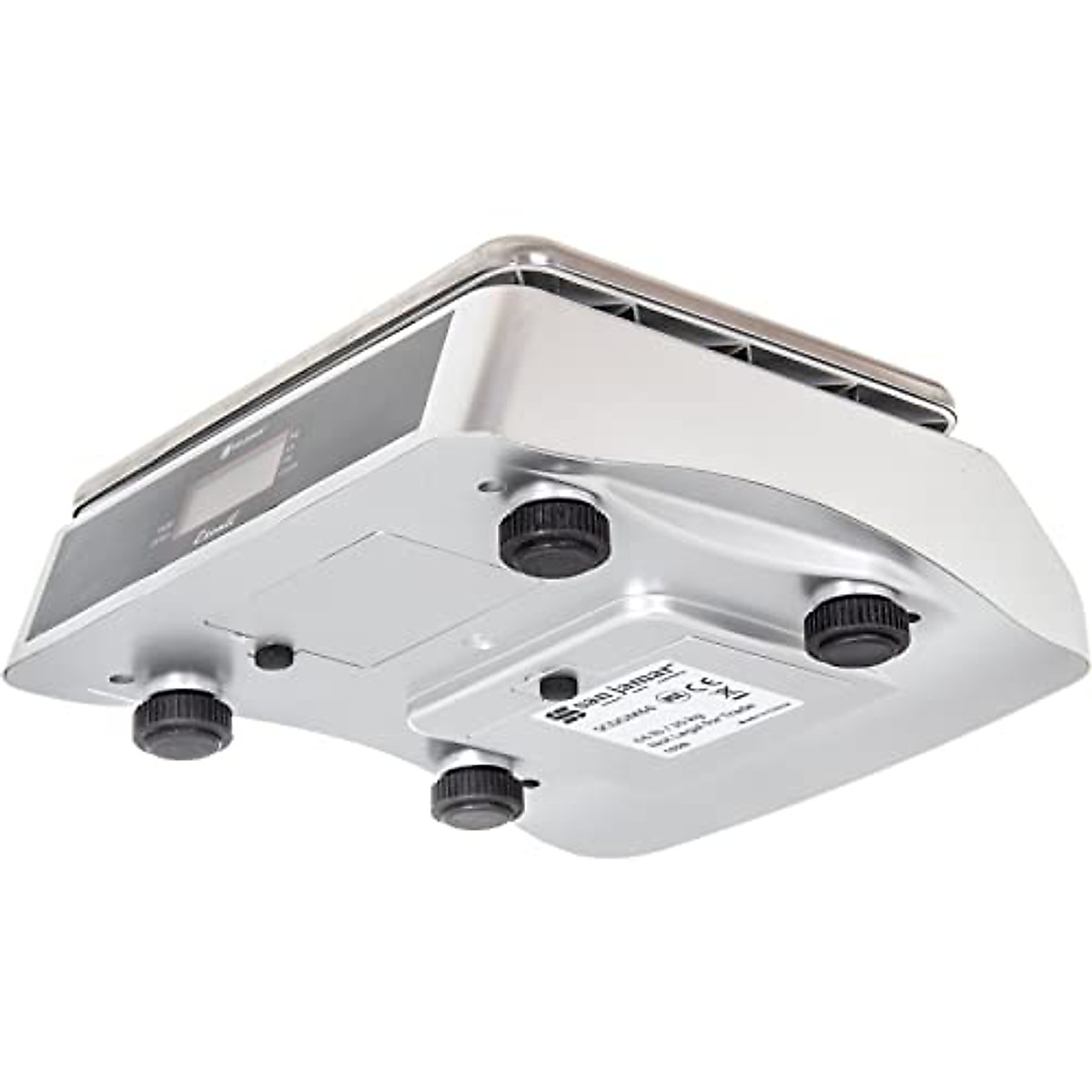 San Jamar Stainless Steel M-Series Digital Food/Kitchen Scale, 66lb Capacity, Silver