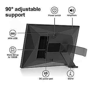 Tibuta Digital Photo Frame 7 Inch WiFi Digital Photo Frame with Touchscreen, Gravity Sensing Automatic Rotation, Gravity-Sensing Auto-Rotation, Share Photos and Videos via APP…