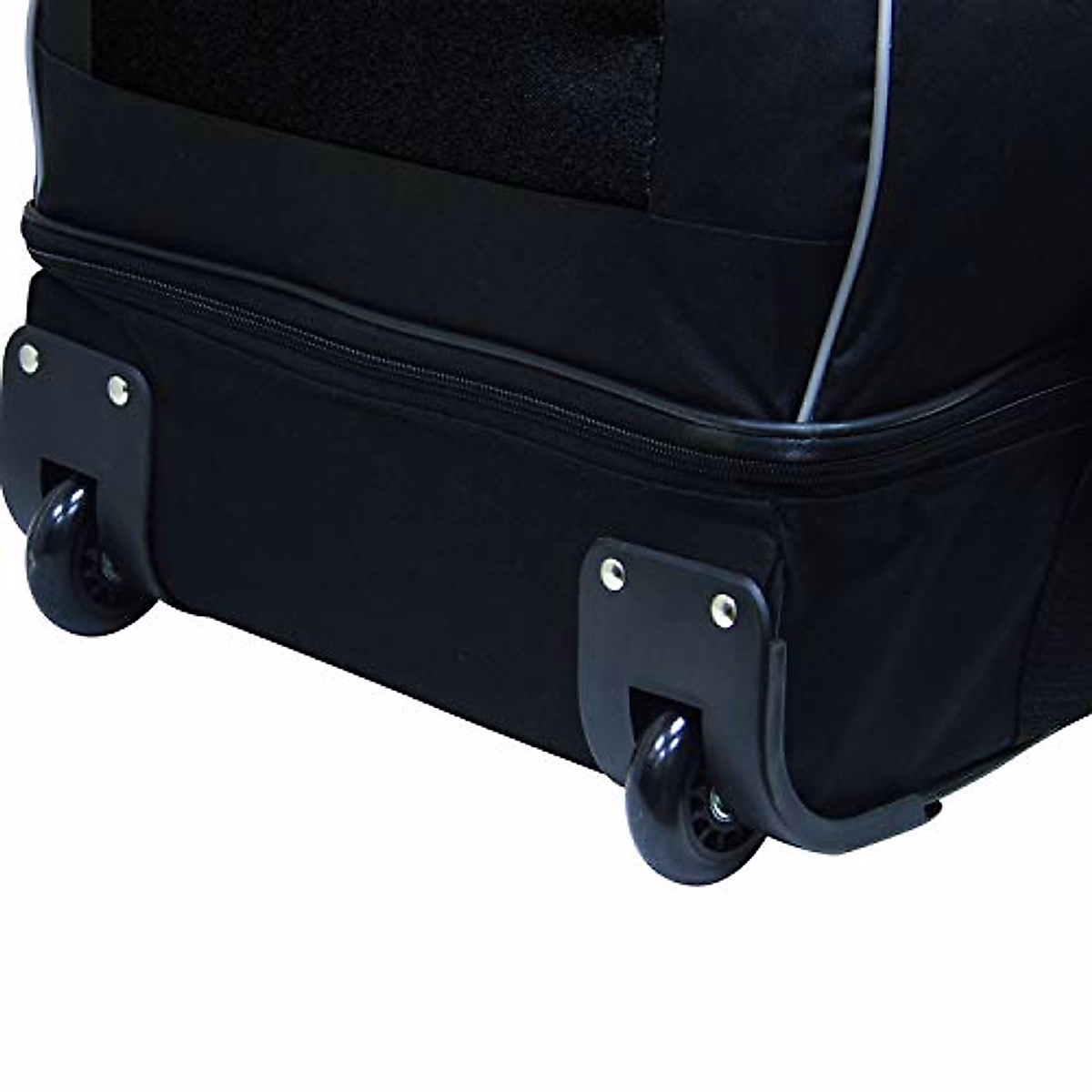 Travelers Club Adventure Rolling Travel Duffel Bag, Black, 22-Inch