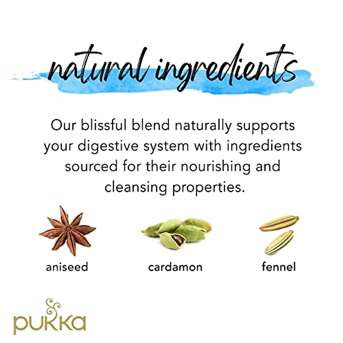 Pukka Organic Detox Tea, Aniseed, Fennel and Cardamom, Perfect for Inner Reset, Pack of 3 (60 Tea Bags)