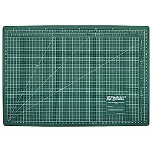 450mm x 300mm x 3mm Self-Healing Cutting Mat 5 Layers (Metric and Standard Measuring) by EX ELECTRONIX EXPRESS (1 Pack)