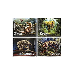 Tyrannosaurus Rex (T Rex) Forever First Class US Postage Stamps Prehistoric Dinosaur (16 Stamps)