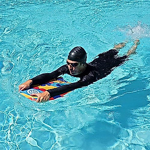 Bloo Tide 22in Mini Bodyboard // Foam Wax Free Soft Kickboard Bodyboard for Adults and Kids of All Levels