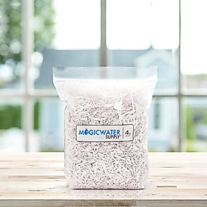 MagicWater Supply Crinkle Cut Paper Shred Filler (4 oz) for Gift Wrapping & Basket Filling - White