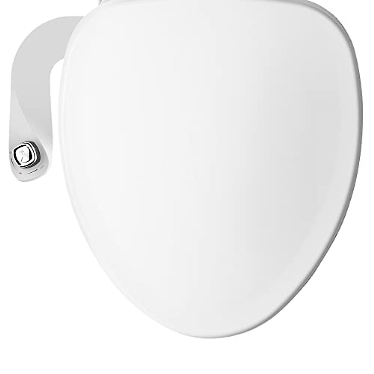 Bio Bidet by Bemis TruComfort Toilet Seat with Perfect Fit, Fresh Water Spray, Non-Electric, Easy to Install Bidet, ELONGATED, Blue Inserts