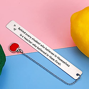 Teacher Appreciation Gifts Bookmark for Women Men Teacher Day Thank You Birthday Christmas Graduation Valentines Day Gifts Spanish Preschool Daycare Special Education Tutor Professor Retirement Charm