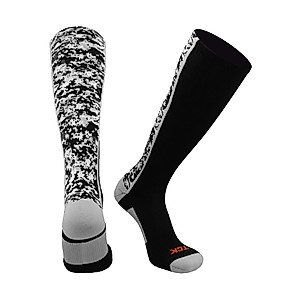 TCK Digital Camo OTC Socks (Black, Large)