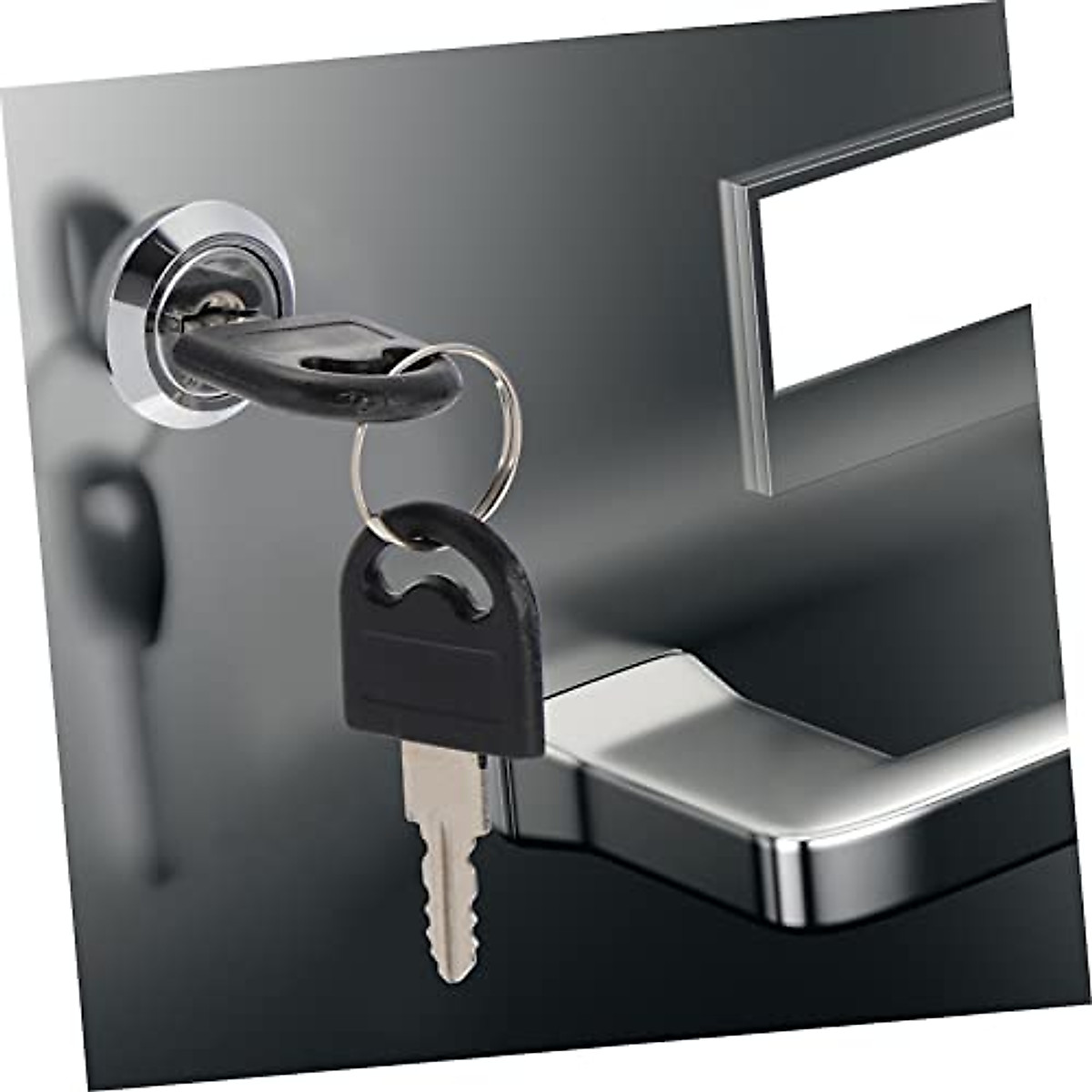 TOVINANNA 10pcs Mailbox Cam Lock Mailbox Lock Cupboard Lock Desk Lock Stainless Steel Cabinet Wardrobe Cabinet Home Door Locks Desk Push Lock Furniture Zinc Alloy with Key Mortise Lock