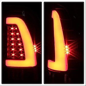 ACANII - For Black Smoke 1997-2003 Ford F150 99-07 F250 F350 LED Tube Tail Lights Brake Lamps