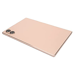 HEEPDD 10.1 Inch Tablet, 5G WiFi 100‑240V 3200x1440 8 Core Tablet Gold 8GB RAM 128GB ROM for Work for Android 12 (US Plug)