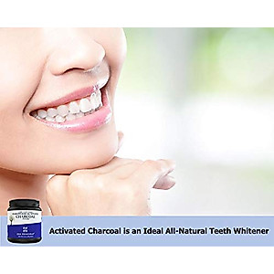 Activated Charcoal Powder only from USA Hardwood Trees. All Natural. Whitens Teeth, Rejuvenates Skin and Hair, Supports Better Digestion. Free Scoop Included. 12 oz.