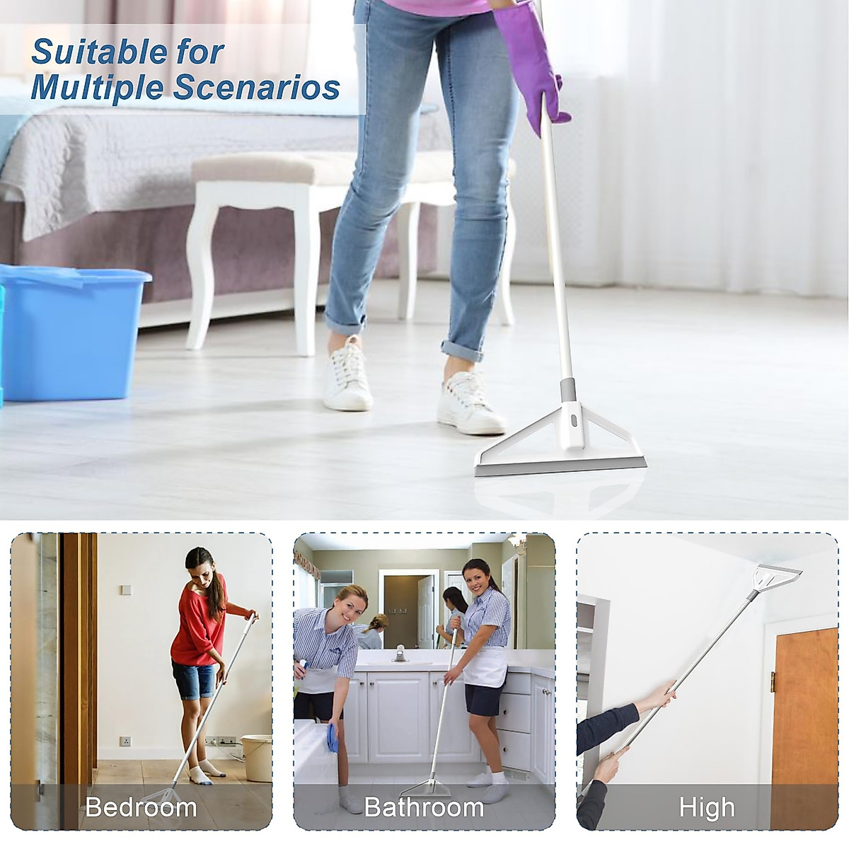 Magic Broom, Multifunction Sweeper Household Magic Broom Sweeper with Long Handles