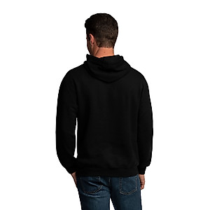 Fruit of the Loom Eversoft Fleece Hoodies, Moisture Wicking & Breathable, Hooded Sweatshirt, Black Pullover, Small