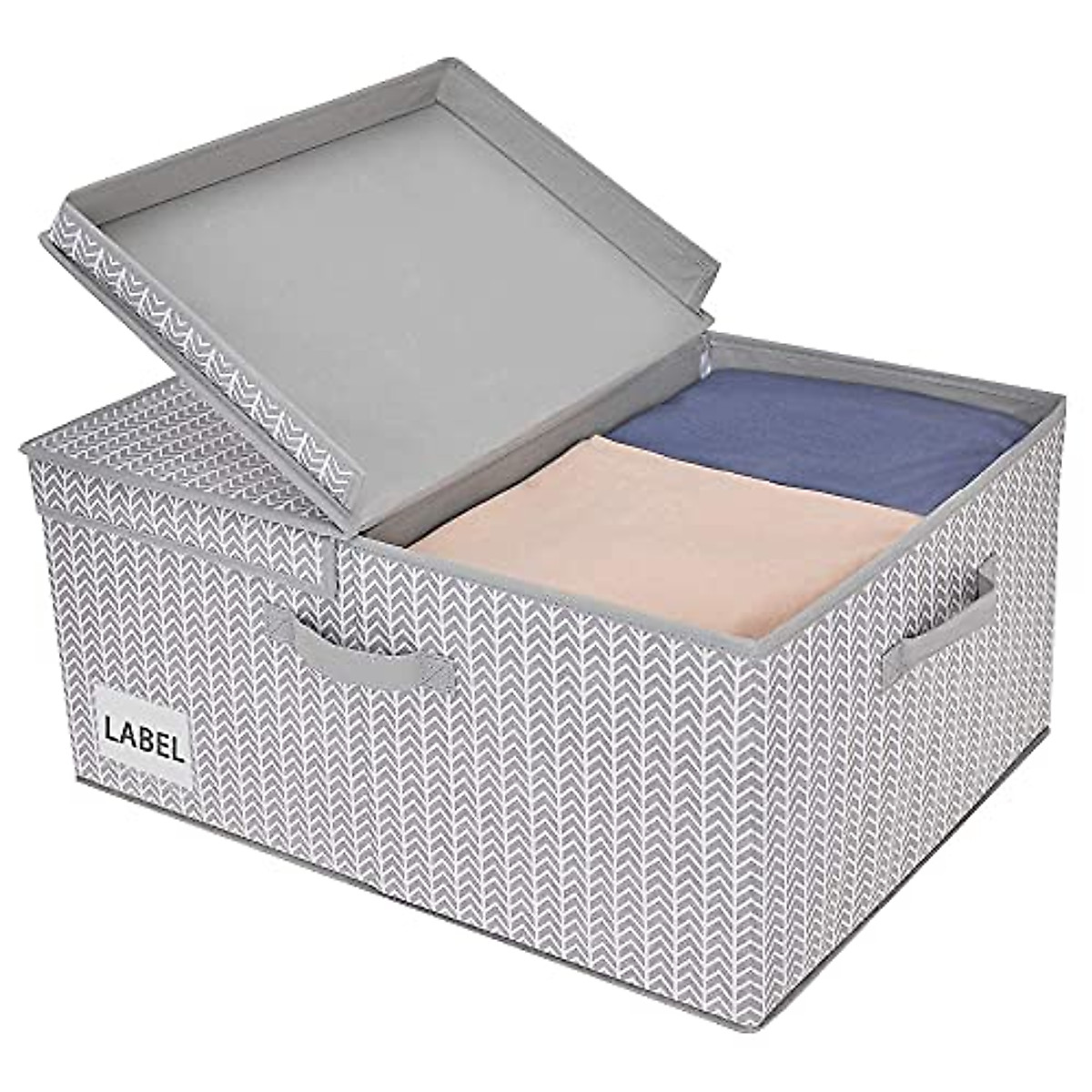 GRANNY SAYS Bundle of 1-Pack Extra Large Rectangle Storage Bins & 3-Pack Large Rectangle Closet Storage Bins with Lids