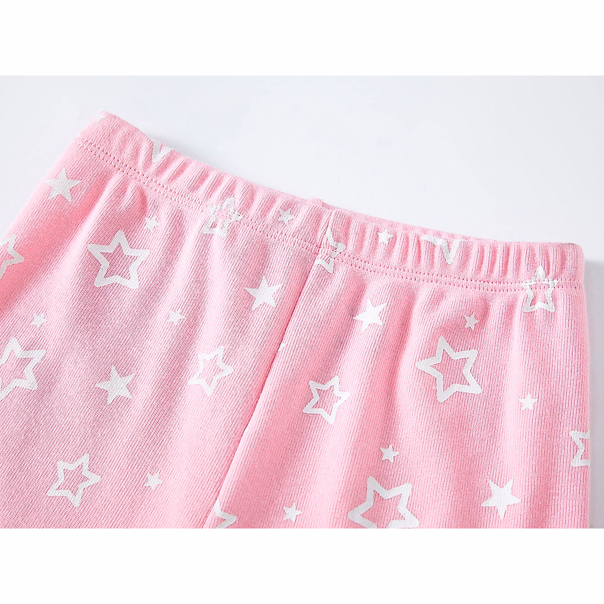 Babyroom Girls Matching Doll&toddler 4 Piece Cotton Pajamas Toddler Unicorn Sleepwear size 7 Pink