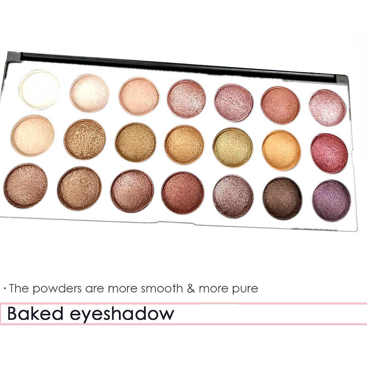 Eyeshadow Palette Makeup, Everfavor Pigmented Eye Shadow Nude Palettes - Professional 21 Colors Shimmer Warm Neutral Smoky Cosmetic Baked Eye Shadows (21 Colors, 09)
