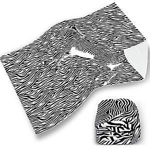 Loong Design Fun Zebra Throw Blanket Super Soft, Fluffy, Premium Sherpa Fleece Blanket 50'' x 60'' Fit for Sofa Chair Bed Office Travelling Camping Gift